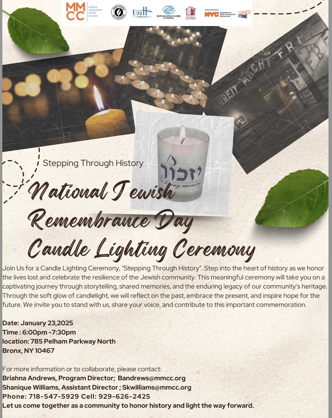 National Jewish Remembrance Remembrance Day Candle Lighting Ceremony ...